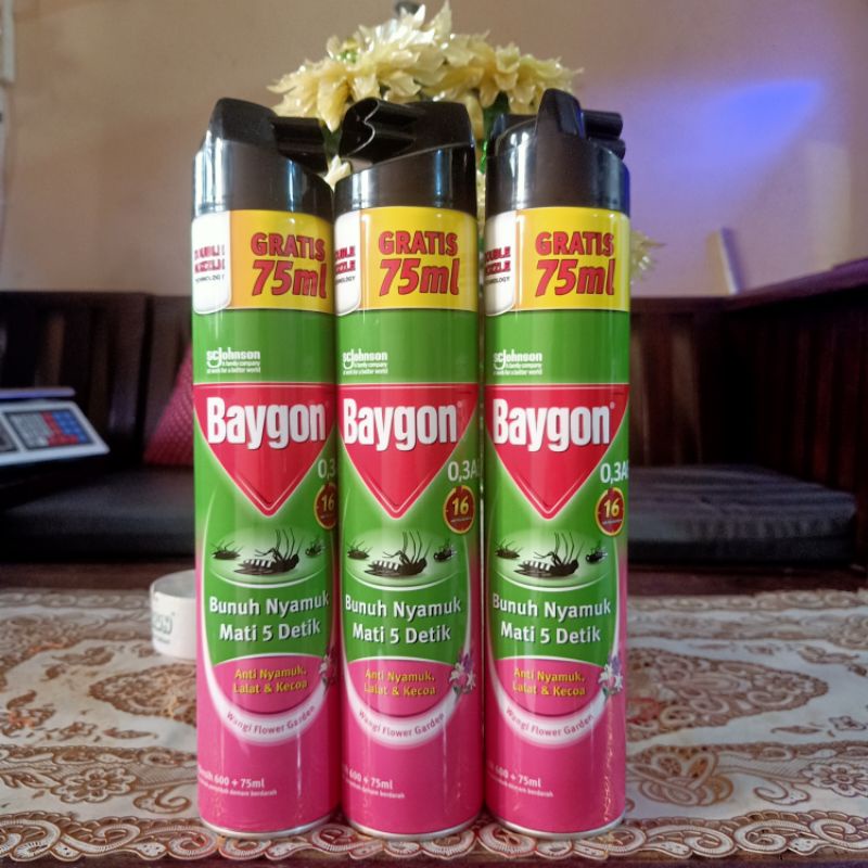 Jual Baygon 600ml/Baygon Semprot 600/ Baygonsemprot nyamuk | Shopee ...