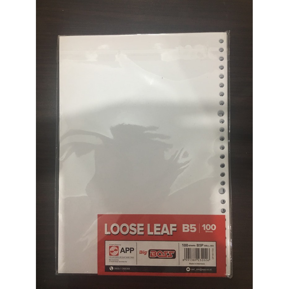 Jual Unik Loose leaf b5 polos isi 100 isi binder B5 Limited | Shopee Indonesia