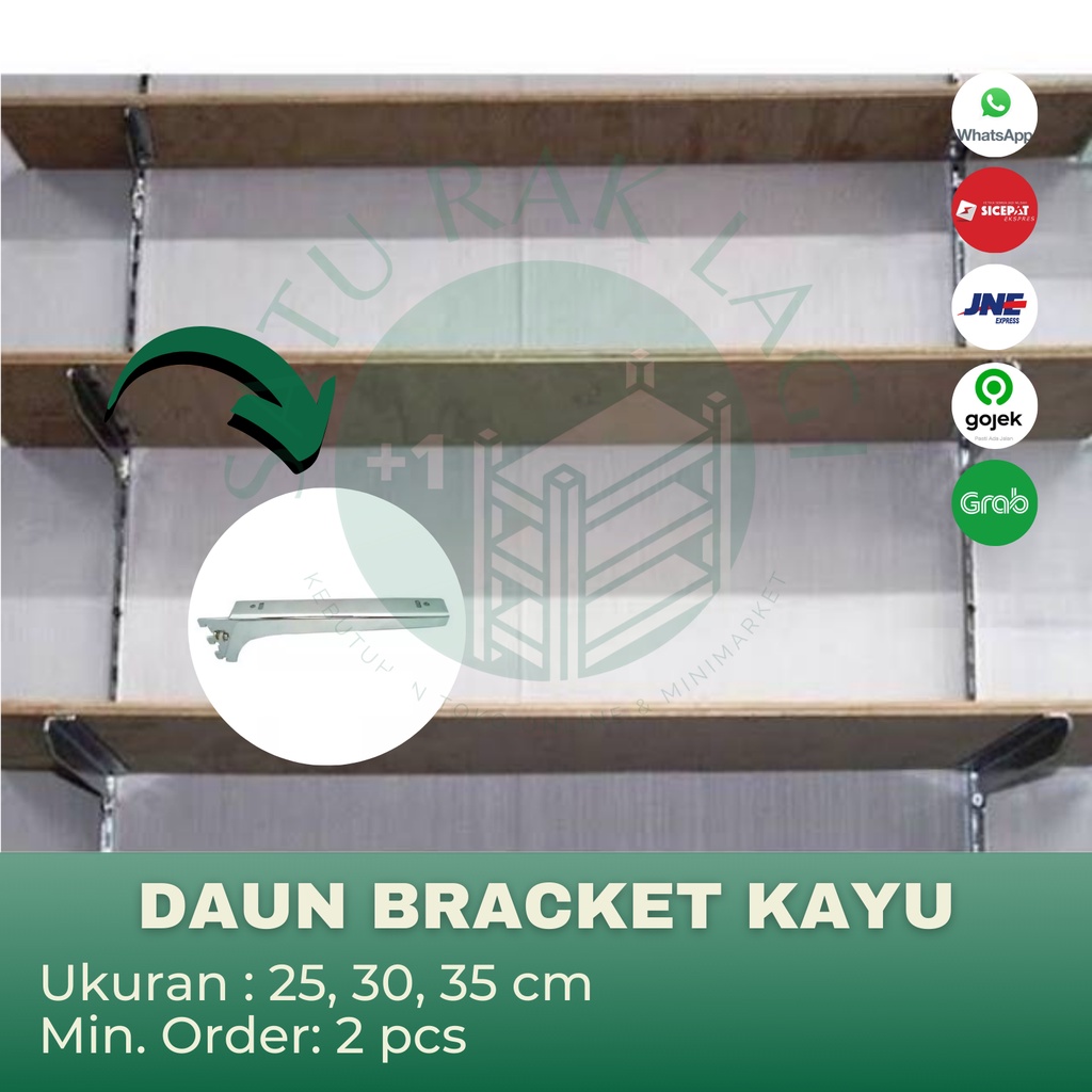 Jual Daun Bracket Breket Rak Toko Display Kayu Dinding Triplek ...