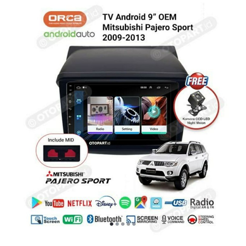 Jual Head unit oem pajero sport - tv android mitsubishi pajero sport ...