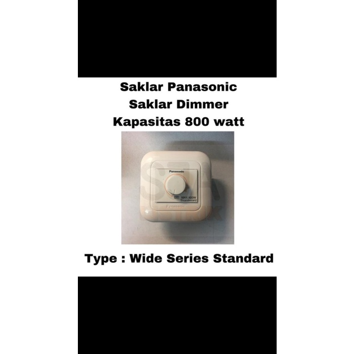 Jual Saklar Saklar Dimmer Panasonic 800W / Dimmer Lampu 800 Watt ...