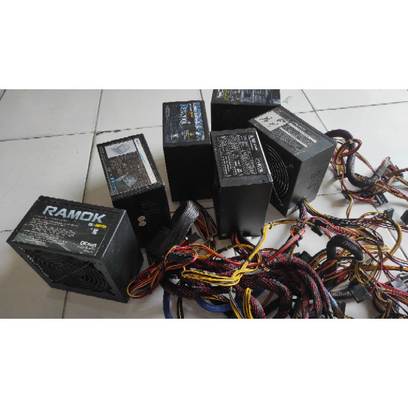 Jual Power supply Built Up 600Watt Pure 2x 6Pin / Psu 600watt pure ...