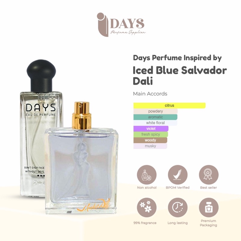Jual DAYS PARFUME Inspired By Salvador Dali Iced Blue | Shopee Indonesia