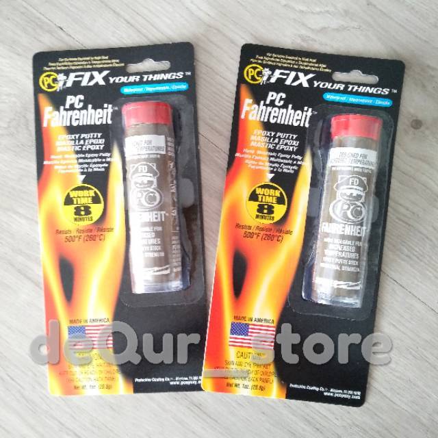Jual PC FAHRENHEIT glue epoxy tahan panas lem logam tahan panas ...
