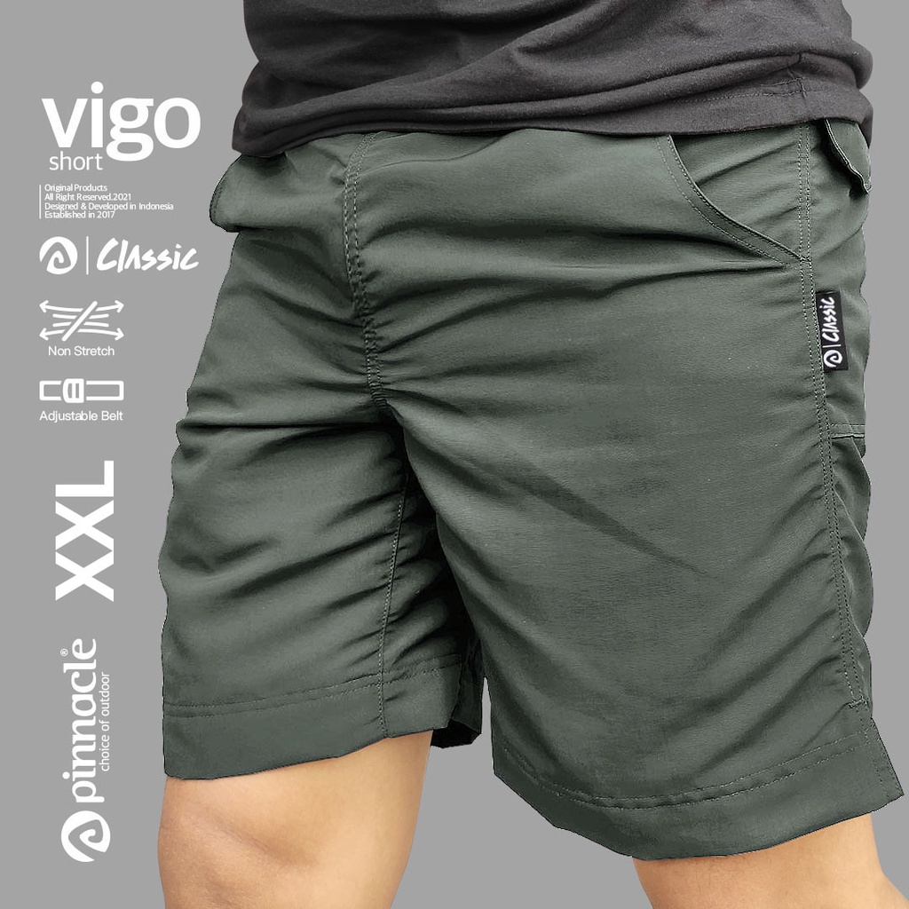 Jual Pinnacle Pro Official Vigo Classic Short - Grey | Shopee Indonesia