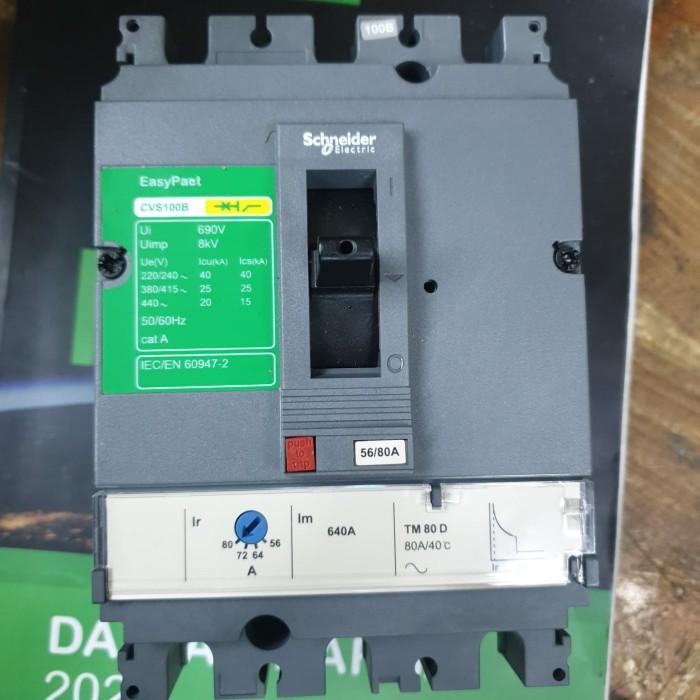 Jual 53Ah | MCCB 3p 80a CVS Schneider | ABSt | Shopee Indonesia