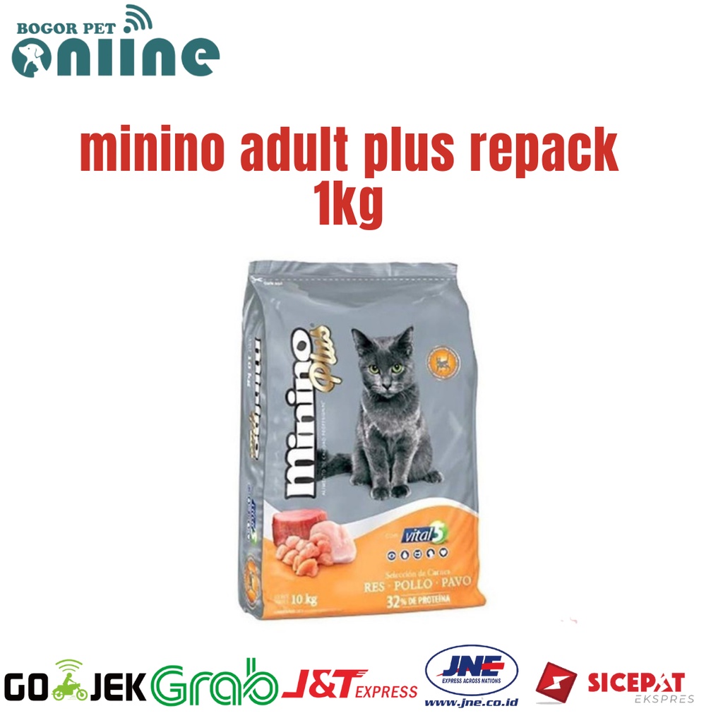 Jual minino adult plus repack 1kg makanan kucing premium makanan kucing ... Jual minino adult plus repack 1kg makanan kucing premium makanan kucing ...