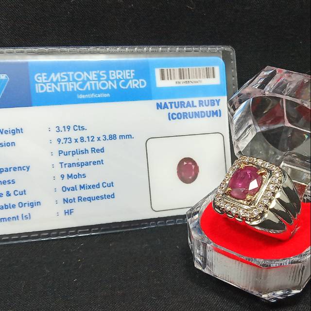 Jual Batu ruby corondum with memo/sertifikat | Shopee Indonesia