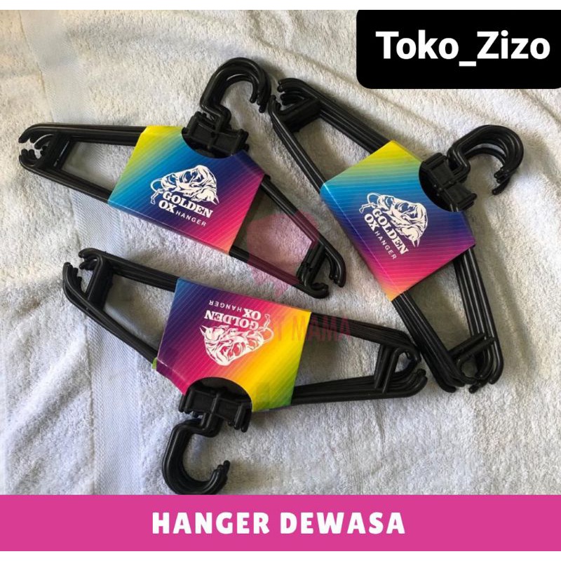 Jual Hanger Hitam Golden OX Dx Isi 12 Pcs | Shopee Indonesia