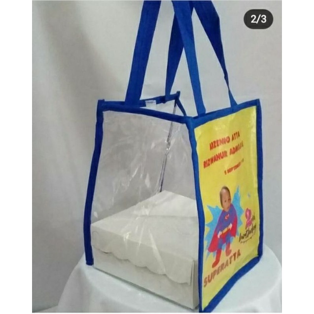 Jual TAS MIKA TEBAL CUSTOM TENTENG ULTAH BANNER FULLPRINT UTK WADAH ...