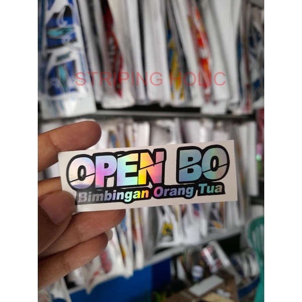 Jual STICKER HOLOGRAM OPEN BO PRINTING VIRAL | Shopee Indonesia