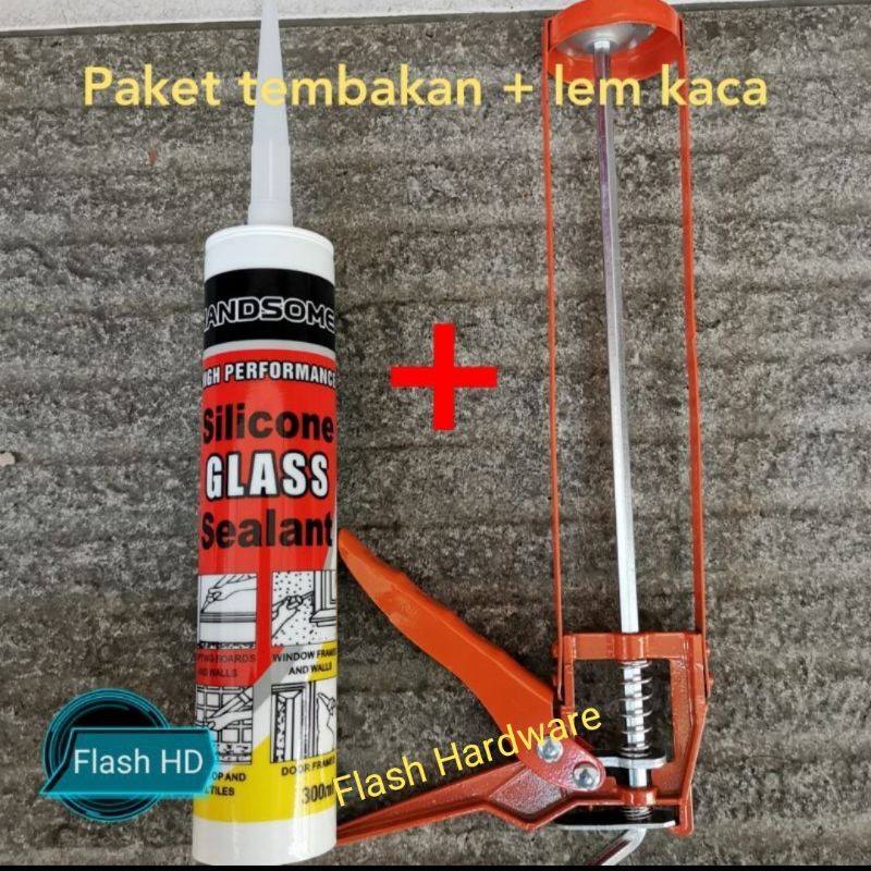 Jual Tembakan lem model tulang + lem kaca sealent botol handsome ...