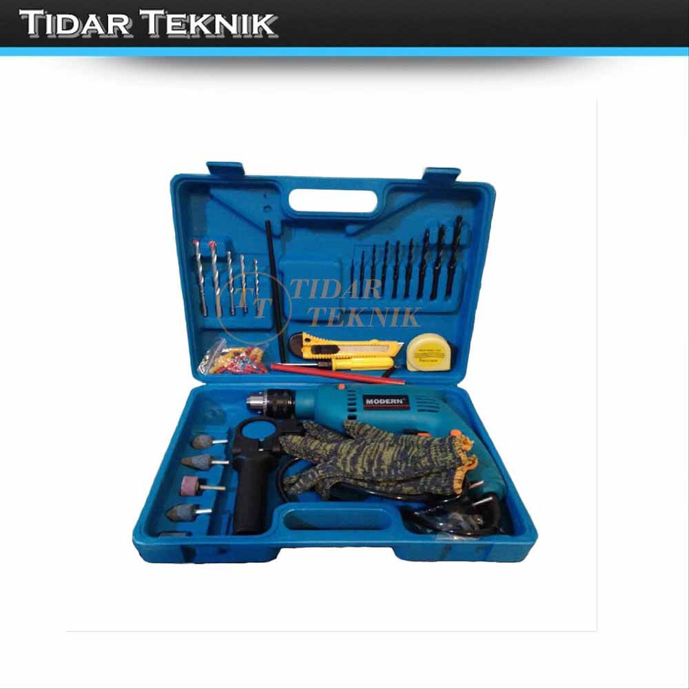 Jual Paket Bor Listrik Modern M2130 M 2130 Set lengkap (beserta Koper ...