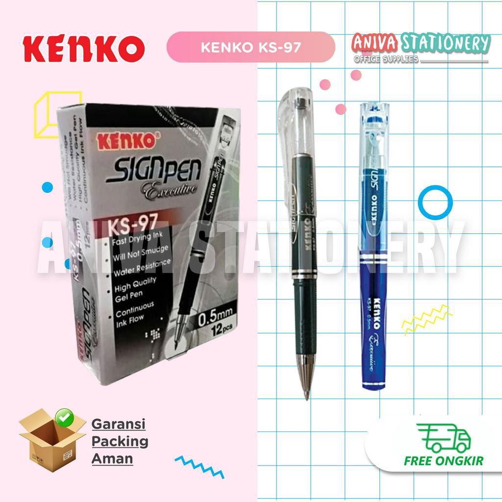 Jual KENKO SIGNPEN KS-97 PENA TANDATANGAN SIGNATURE SAKU KEMEJA 0.5MM ...