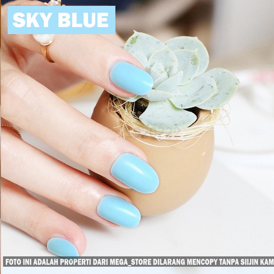 Jual OVAL SHORT GLOSSY 24 PCS / 40 WARNA BAGIAN 1 + LEM GEL ISI 24 ...
