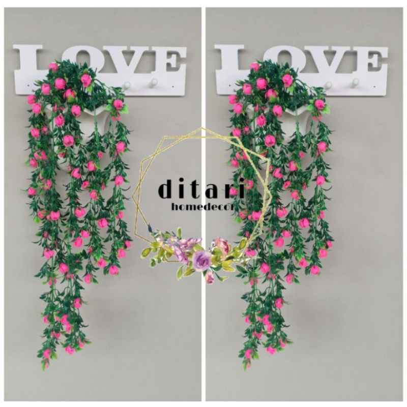 Jual Bunga rambat plastik artificial bunga palsu hiasan dekorasi ...
