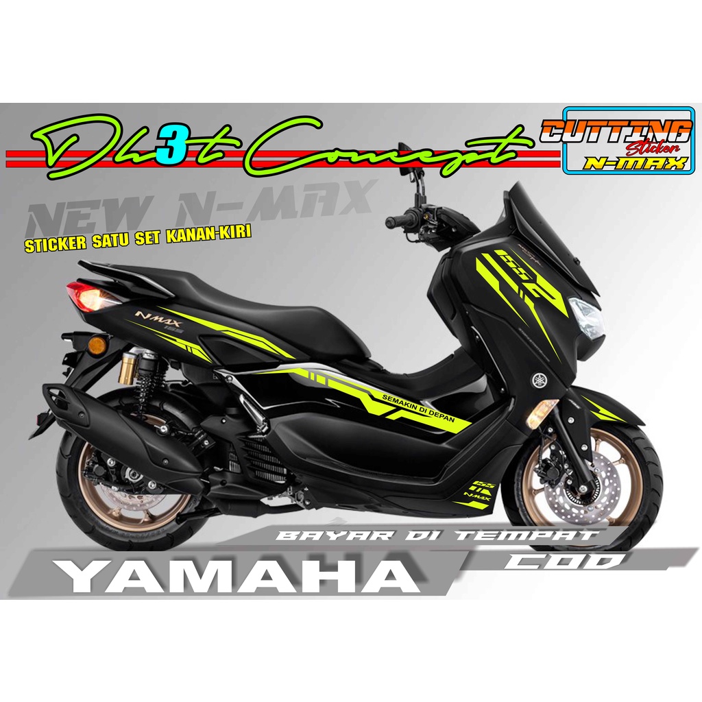 Jual CUTTING STICKER NMAX NEW/NMAX BARU STRIPING NEW NMAX LIST BODY ...