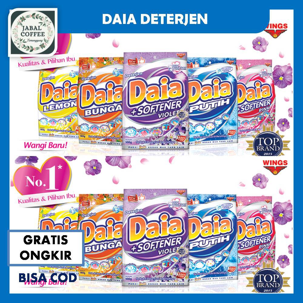 Jual Daia Powder Detergent / Daia Detergent Renteng 26 Gr / Daia ...