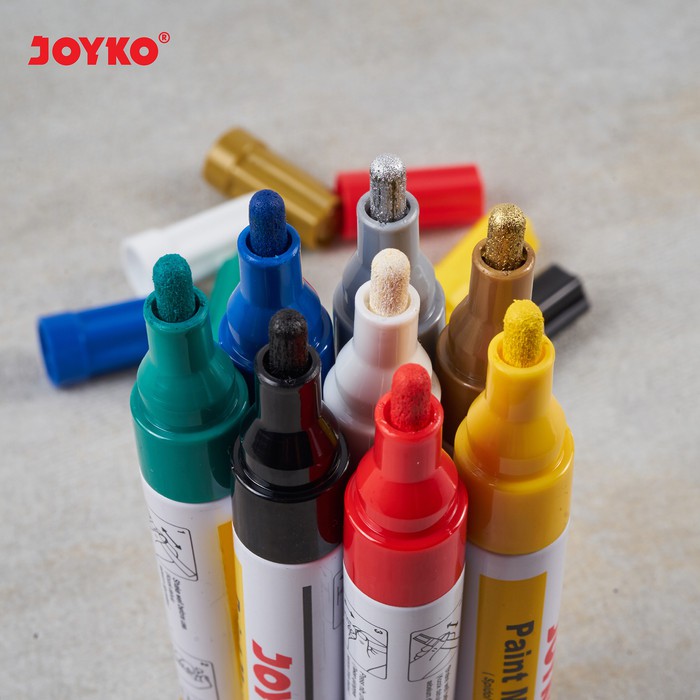 Jual Joyko Paint Marker Spidol Cat PTM Permanent Kaca Plastik Ban Kayu ...