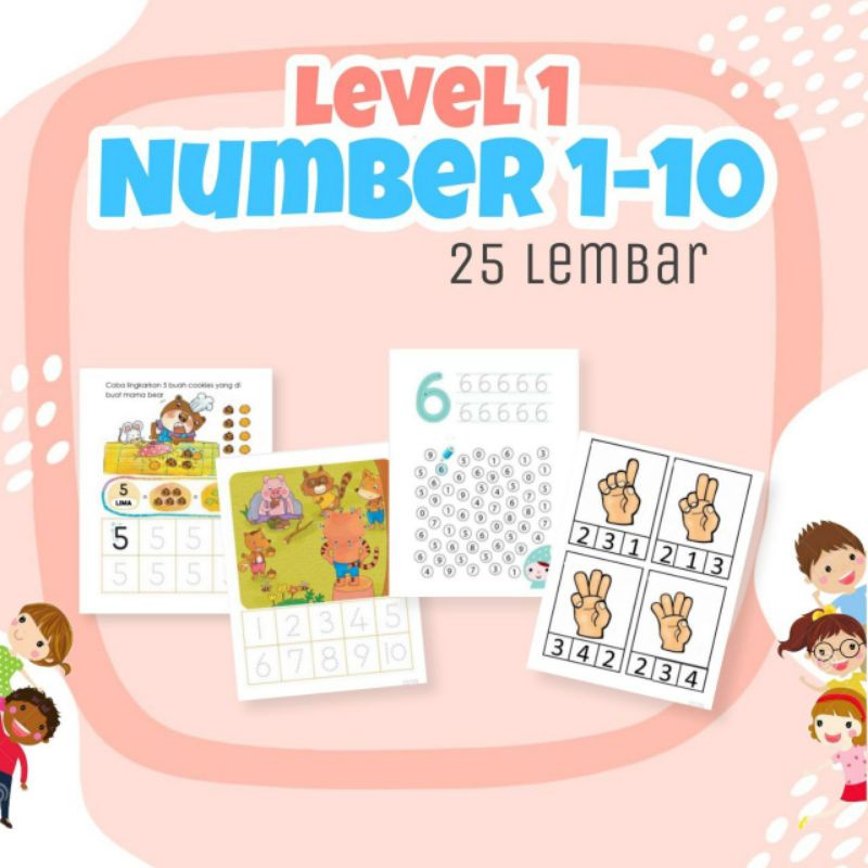 Jual lembar kerja anak (worksheet paud ) anak 2-6tahun | belajar ...