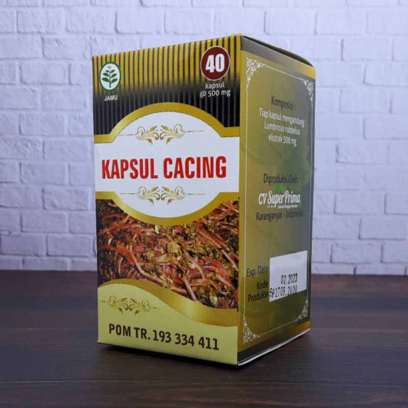 Jual Kapsul cacing, isi 40 kapsul 100% original kapsul vermint kapsul ...