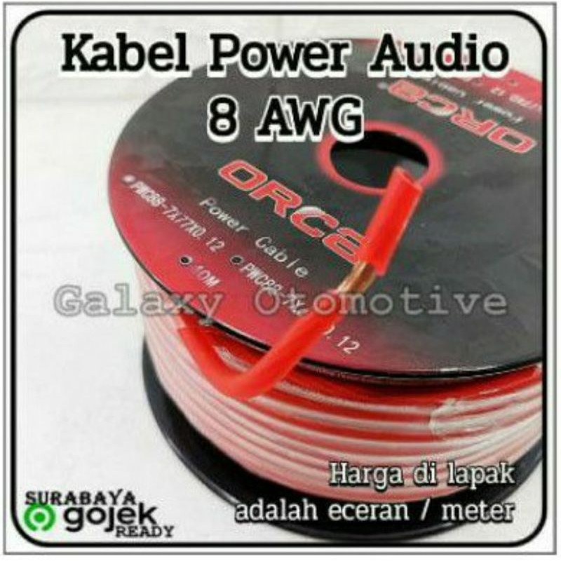Jual Kabel Power Audio 8awg / Harga per Meter | Shopee Indonesia