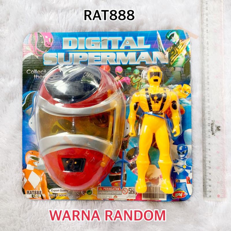 Jual MAINAN RAT888 DIGITAL SUPERMAN TOPENG TOPENGAN SUPERHERO ROBOT ...