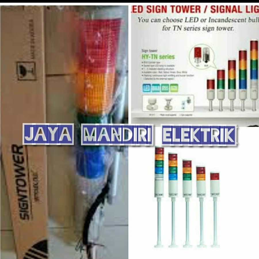 Jual Lampu Signal/Tower Lamp With Buzzer HY TWBN-220-5 220VAC Hanyoung ...