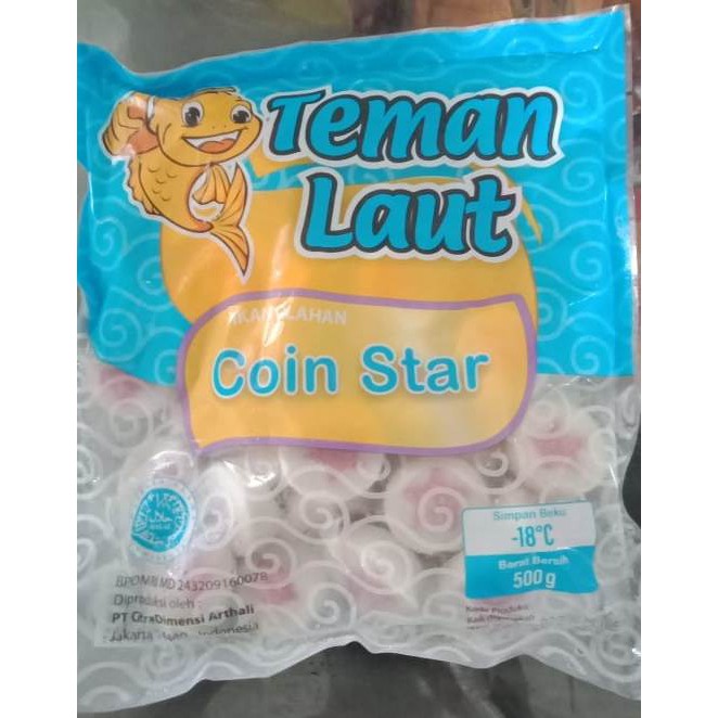 Jual TEMAN LAUT FISH COIN STAR 500 GR / BASO IKAN BENTUK KOIN BINTANG ...