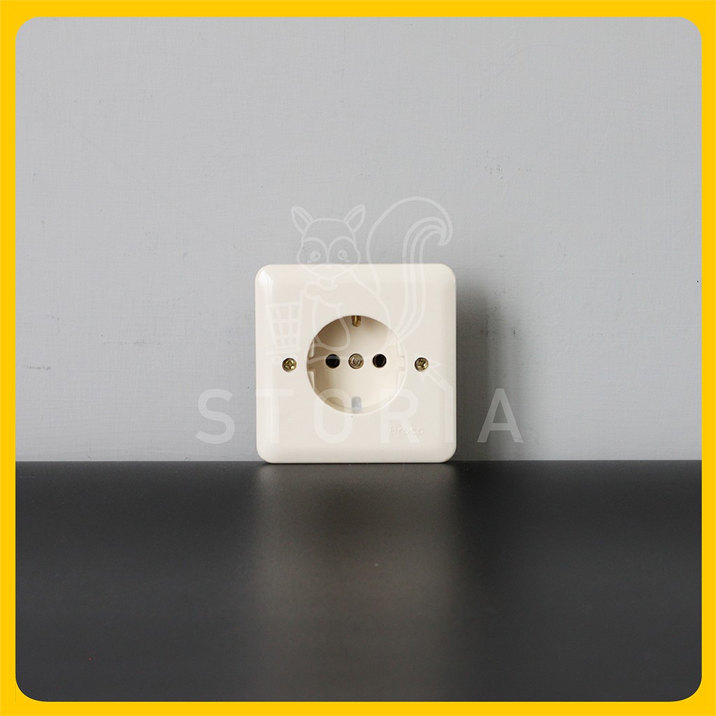 Jual Stop Kontak Tanam Tembok/ SK IB merk BROCO | Shopee Indonesia