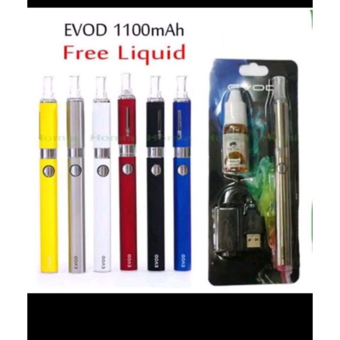 Jual 1 pcs Pods / pod / mods / vapoor mini 1100mah evod Paket siap ...