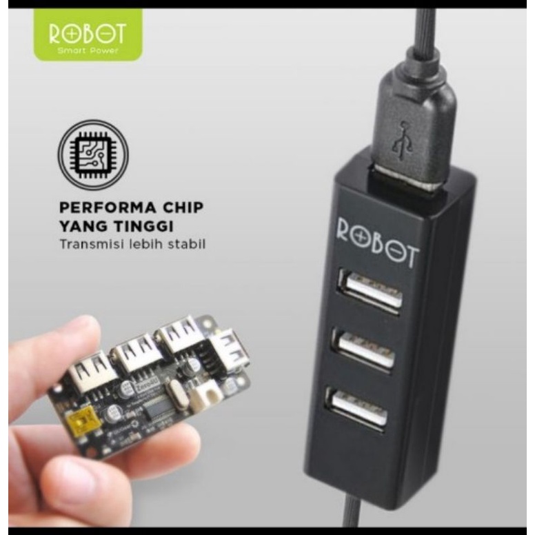 Jual Hub 4 Ports USB ROBOT ORIGINAL | Shopee Indonesia