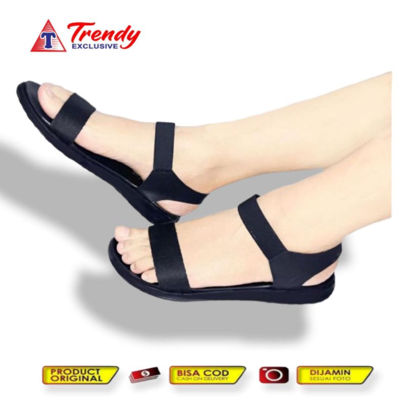 Jual sandal cewek trendy / sandal cewek terbaru / sandal cewek kekinian ...