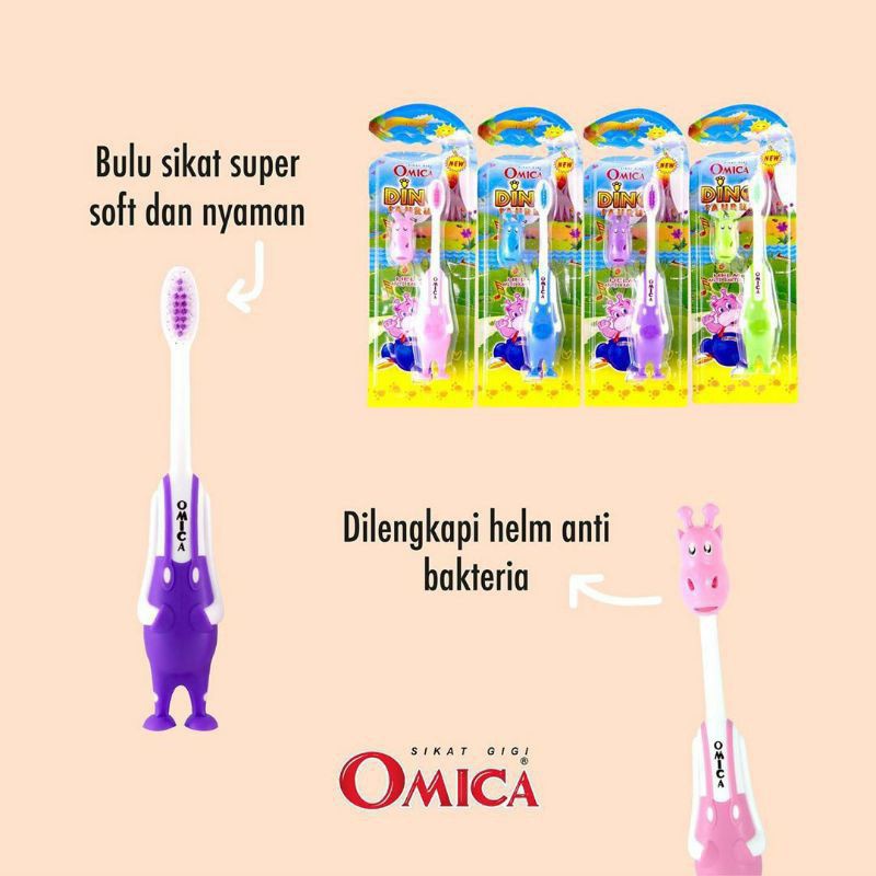 Jual Omica Sikat Gigi Dinosaurus | Shopee Indonesia