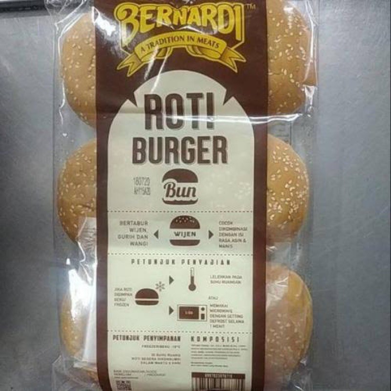 Jual roti bernardi burger wijen isi 6 pcs | Shopee Indonesia