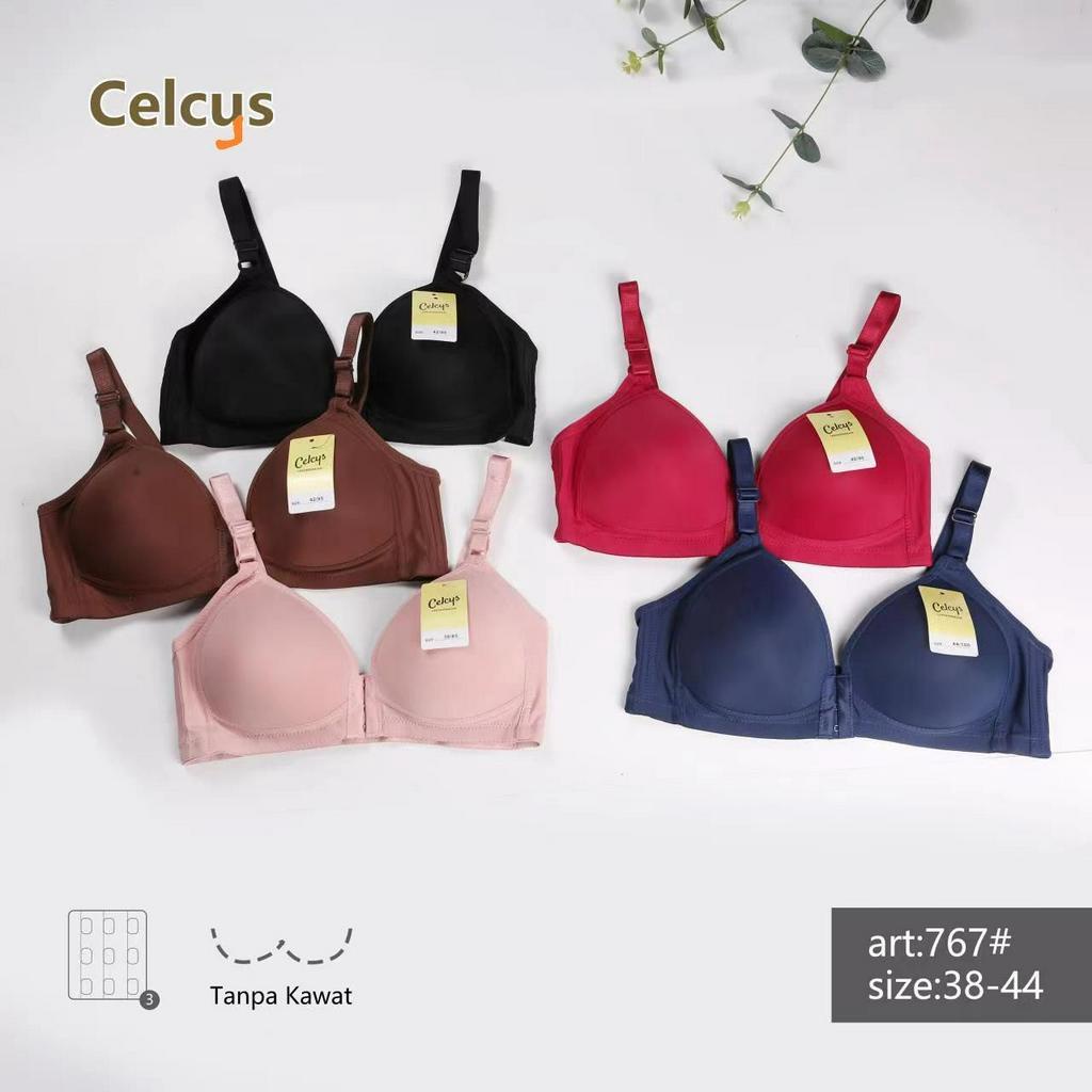 Jual BH BRA KANCING DEPAN KAIT 3 Pakain Dalam Push Up Bh Seamless Bra ...