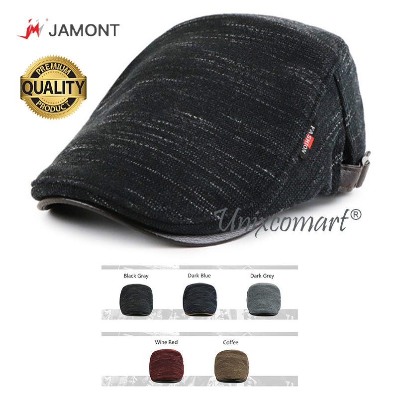 Jual Topi Newsboy Jamont DOTTED LINE Flat Hat Pelukis Patino Sutradara ...