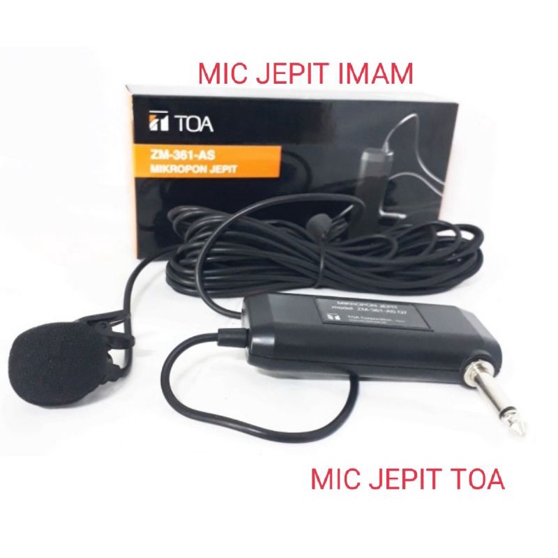 Jual MIC JEPIT TOA ZM 361 ORIGINAL MIC IMAM | Shopee Indonesia