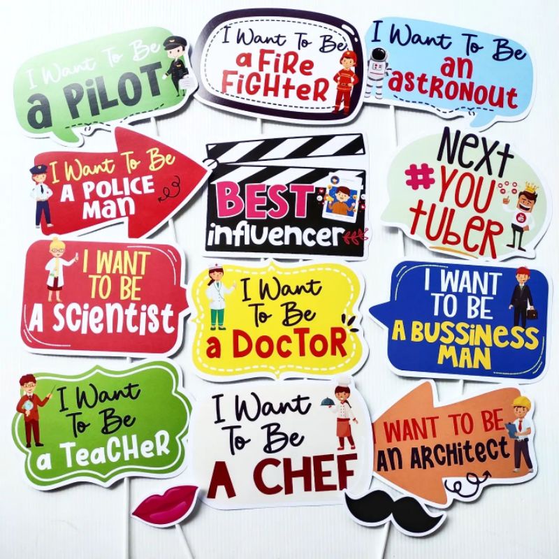 Jual tema PROFESI PROPS PHOTOBOOTH RADY ONLY | Shopee Indonesia
