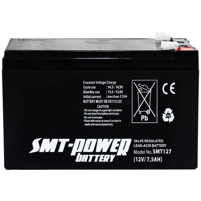 Jual Komponen Komputer Battery Smt Power Smt127 12Volt 12V 7,5Ah Ampere ...