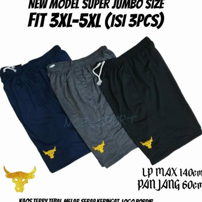 Jual Spesial Paket Celana Pendek Super Jumbo Khusus Ukuran 2Xl-5Xl | Shopee Indonesia