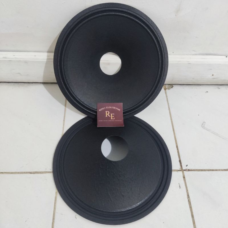 Jual daun speaker membran spiker 12 inch lubang 60 mm 2 rim garis daun ...