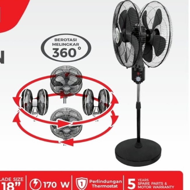 Jual Power Fan Maspion 18inch PW1818S / Industrial Fan Maspion PW 1818S ...
