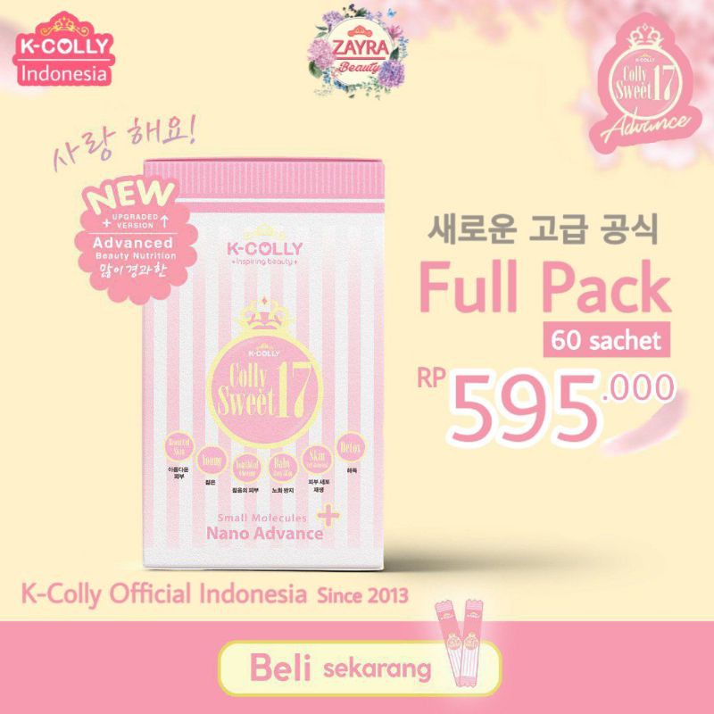 Jual [READY STOCK] K-COLLY ADVANCE FULL PACK ( ISI 60 SACHET + FREE ...