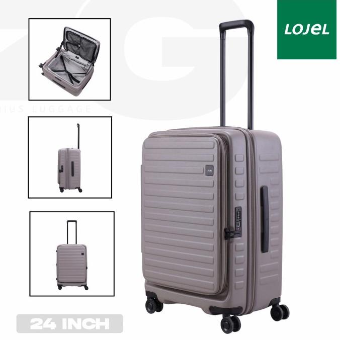 Jual koper 24 inch lojel original CUBO EXPAND TSA LOCK - gray original ...