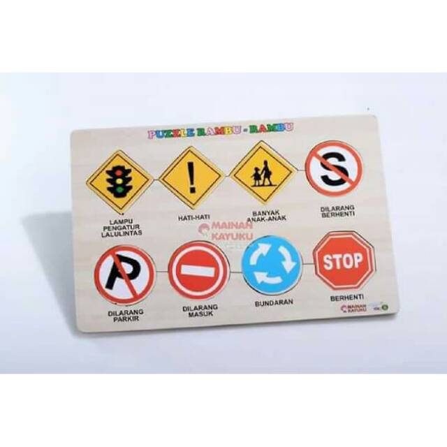 Jual Puzzle rambu lalu lintas | Shopee Indonesia