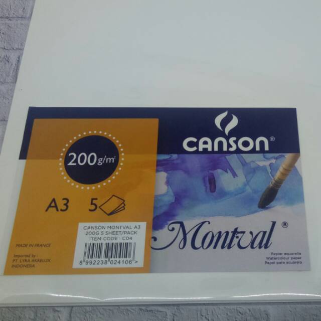 Jual Kertas watercolour paper Canson A3 200g / 220g | Shopee Indonesia