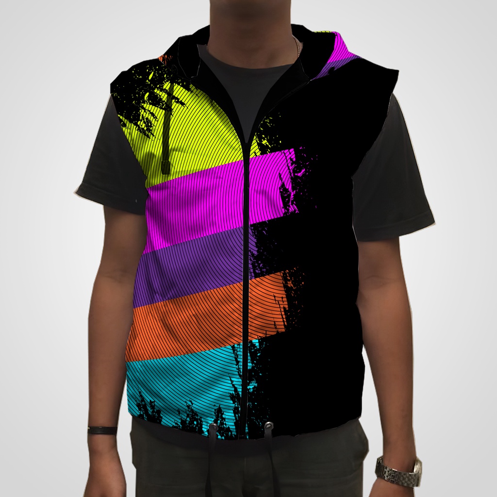 Jual Rompi Printing Parasut Pria Wanita Vest Hoodie Olahraga Running ...