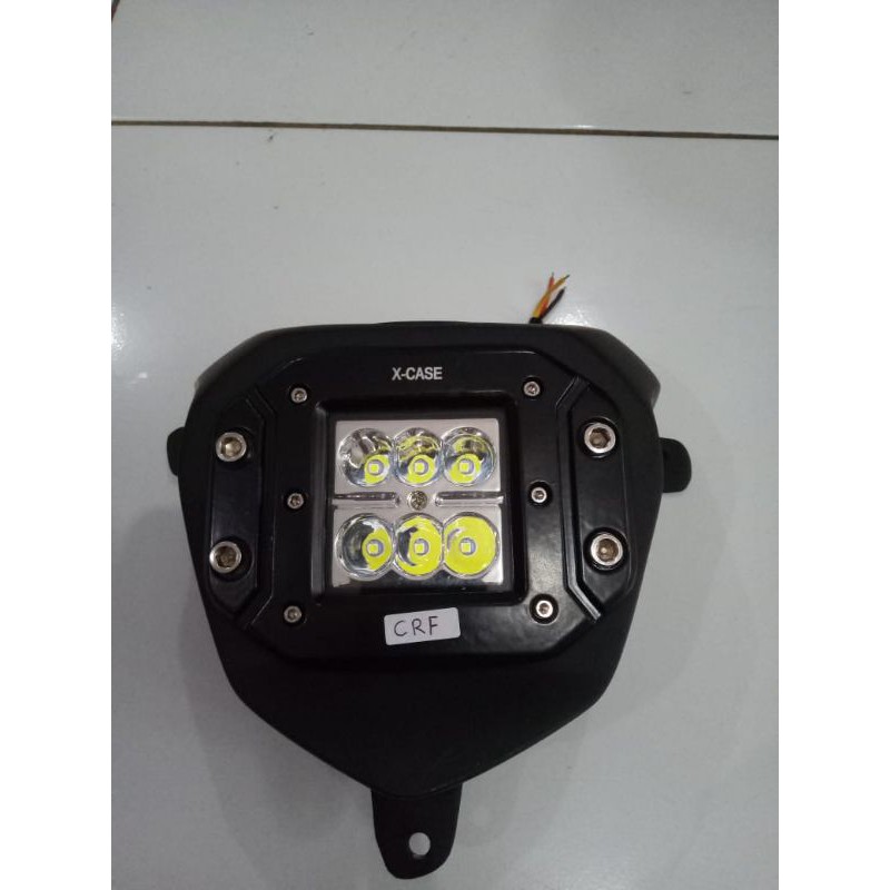Jual REFLEKTOR LAMPU LED PNP CRF 150 6MATA/13MATA MERK XCASE | Shopee ...