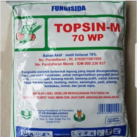 Jual Topsin M 70 WP 100 gram Fungisida Obat Jamur Tanaman Paling Ampuh ...